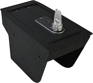 Console Safe Gun Safe for Car, WASAI Premium In-vehicle Console Gun ...