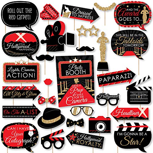 Amazon.com: Big Dot of Happiness Red Carpet Hollywood - Movie Night ...