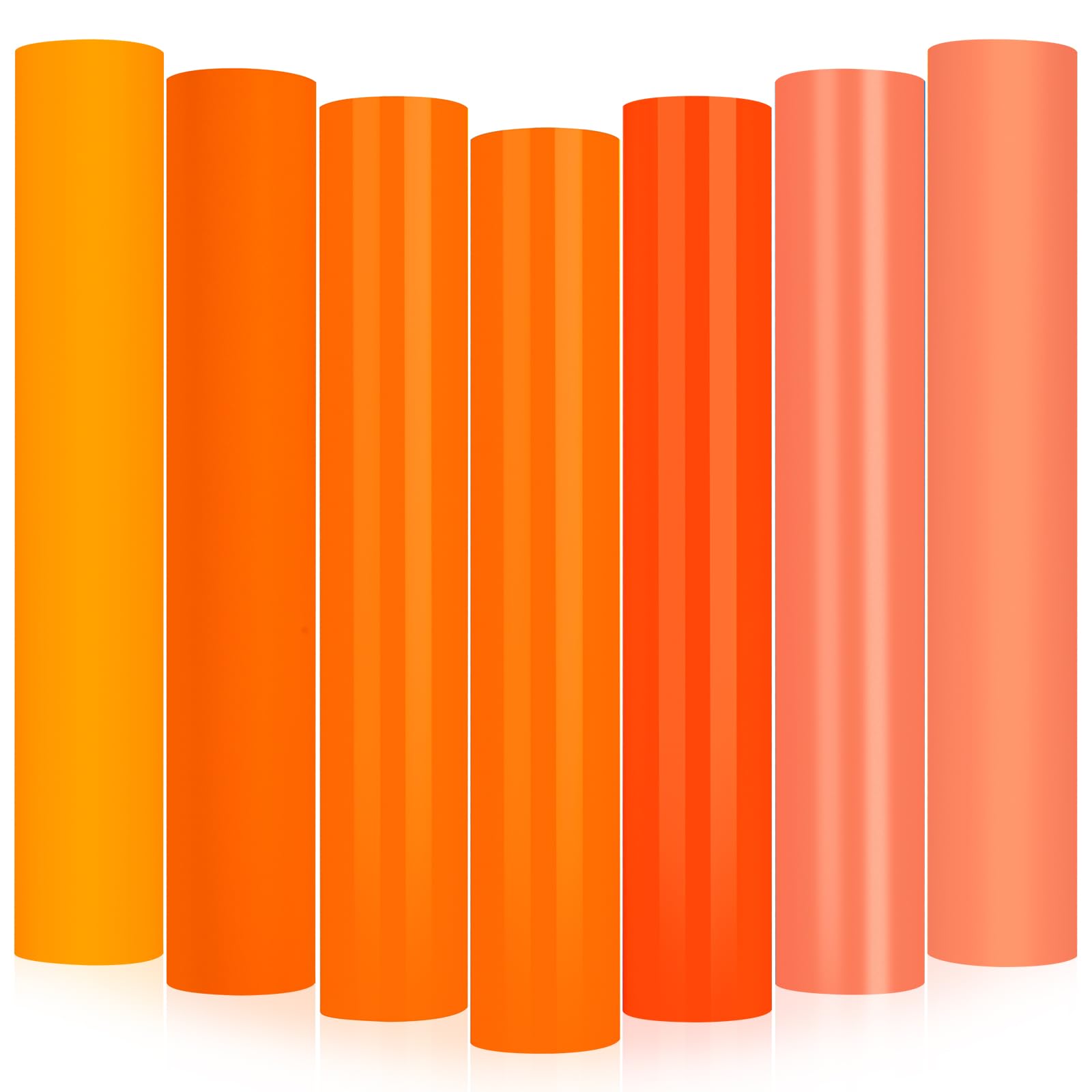 Snapklik.com : Orange Vinyl Permanent - 12x12, 7 Sheets Assorted Orange ...