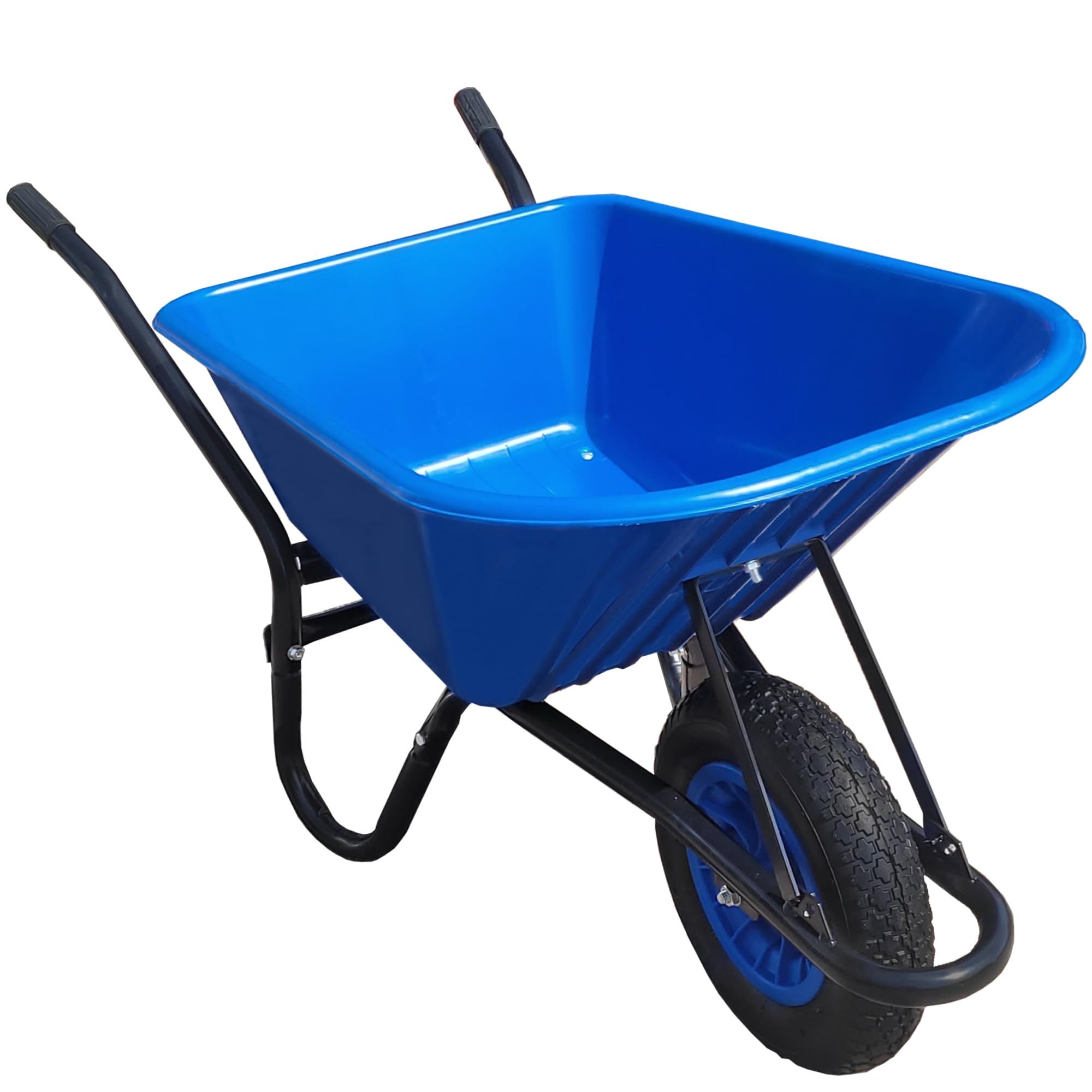 Blue Wheelbarrow - Plastic Wheelbarrow Professional Garden Barrow ...