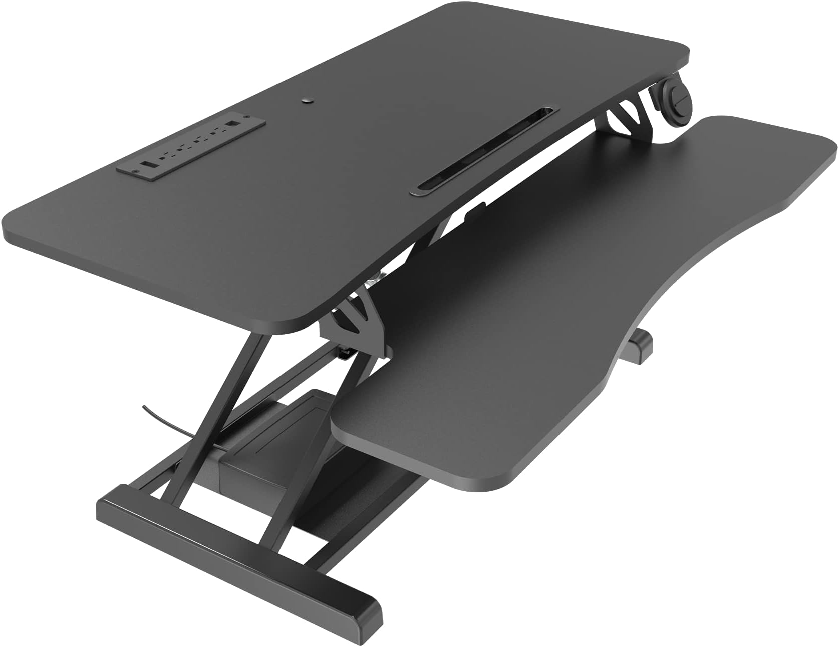 Amazon.com : FLEXISPOT Electric Standing Desk Converter 36" Wide ...