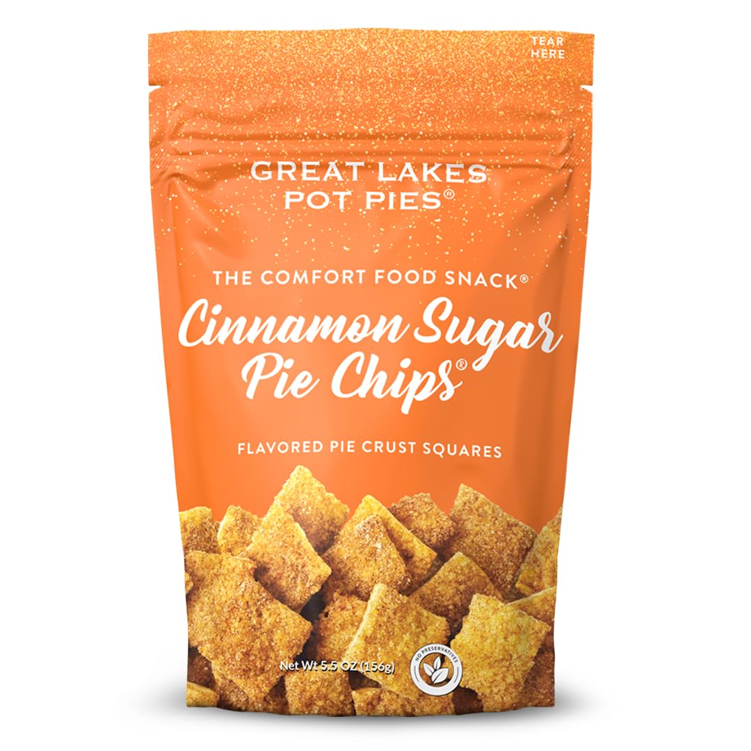 Amazon.com: Great Lakes Pot Pies - Cinnamon Sugar Pie Chips - Crunchy ...