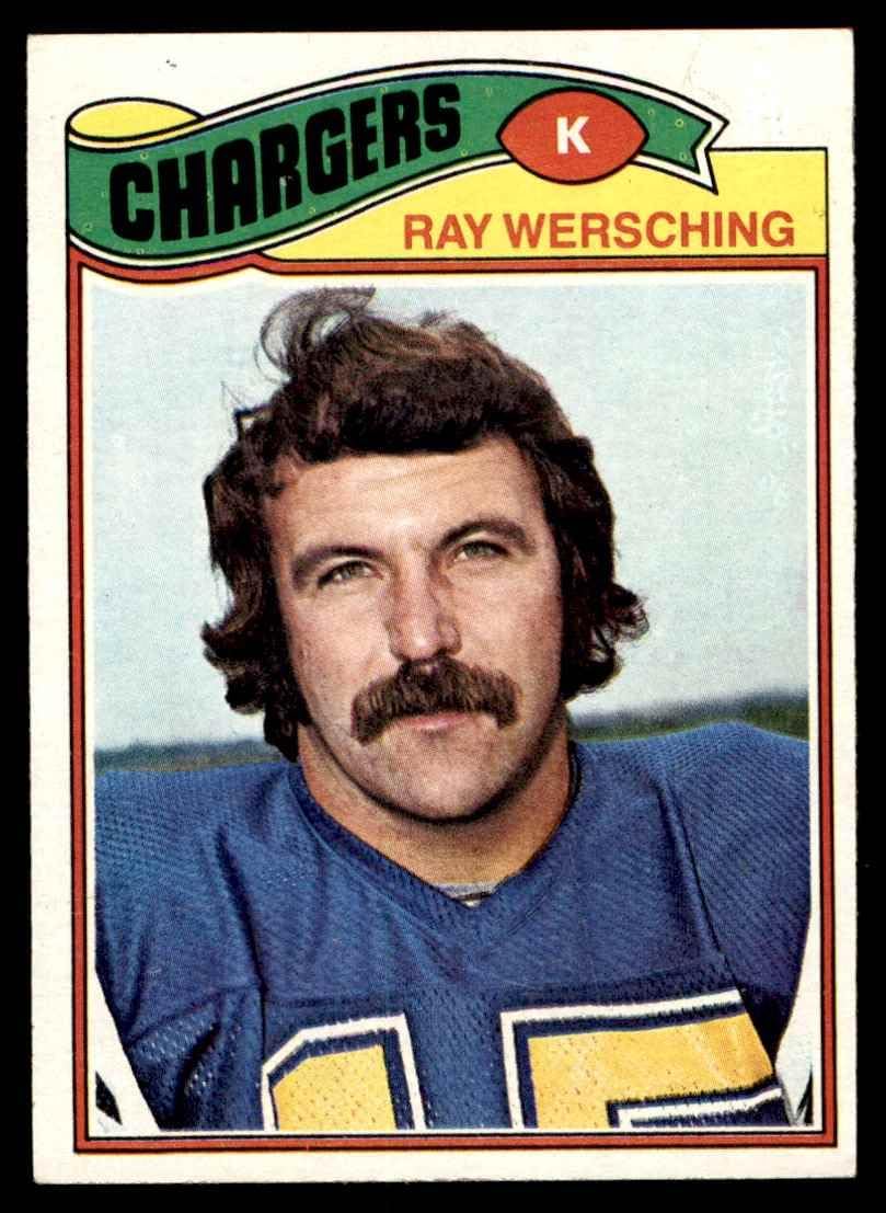 Amazon.com: 1977 Topps # 57 Ray Wersching San Diego Chargers (Football ...