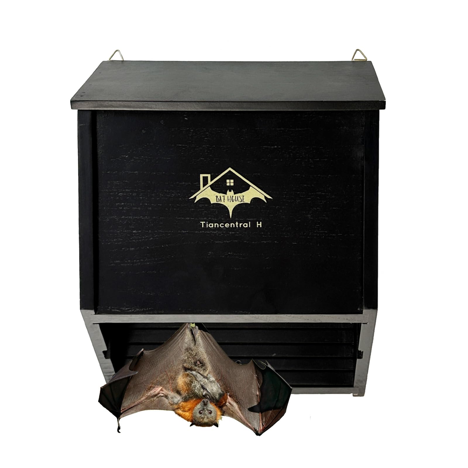 Amazon.com: Bat Houses for Outdoors 2 Chamber Bat House 12.8Inch Bat ...