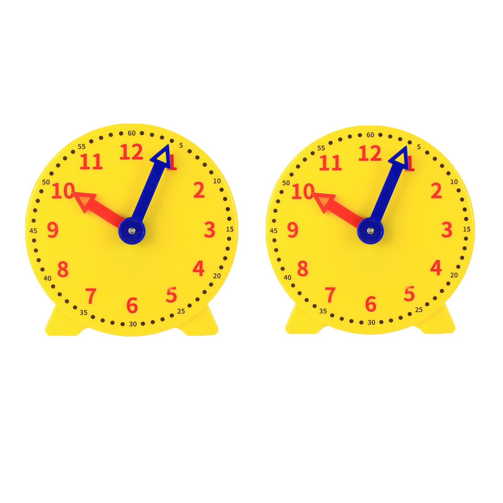 Buy 2Pcs Children of Time, Kids Clock, Learn to Tell The Time Clock ...