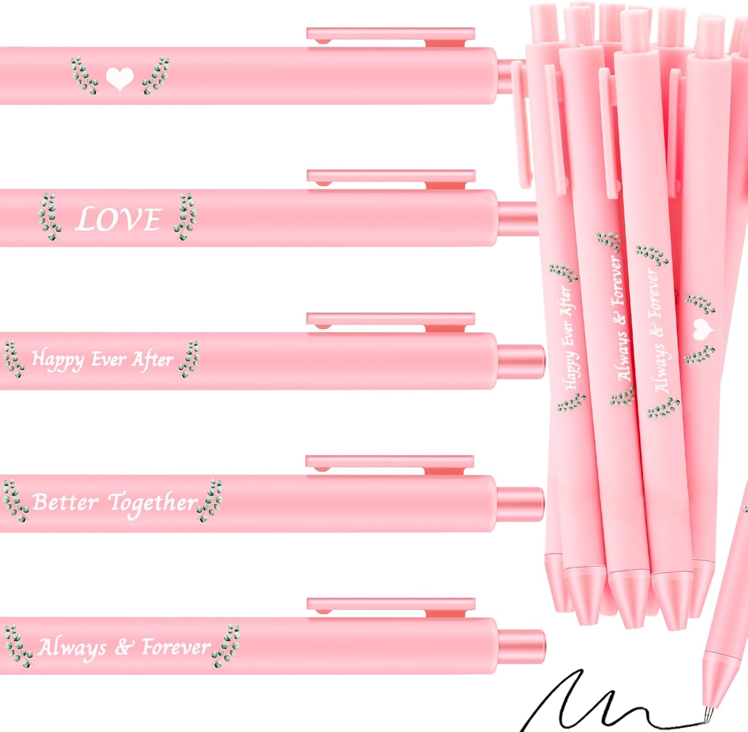 Amazon.com : Ctosree 50 Pcs Bridal Shower Pens Wedding Pens for Guest ...