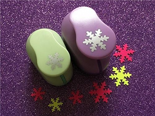Amazon.com : 2pcs Snowflake (1pc 5/8" and 1pc 1.5") Hole Punch Set ...