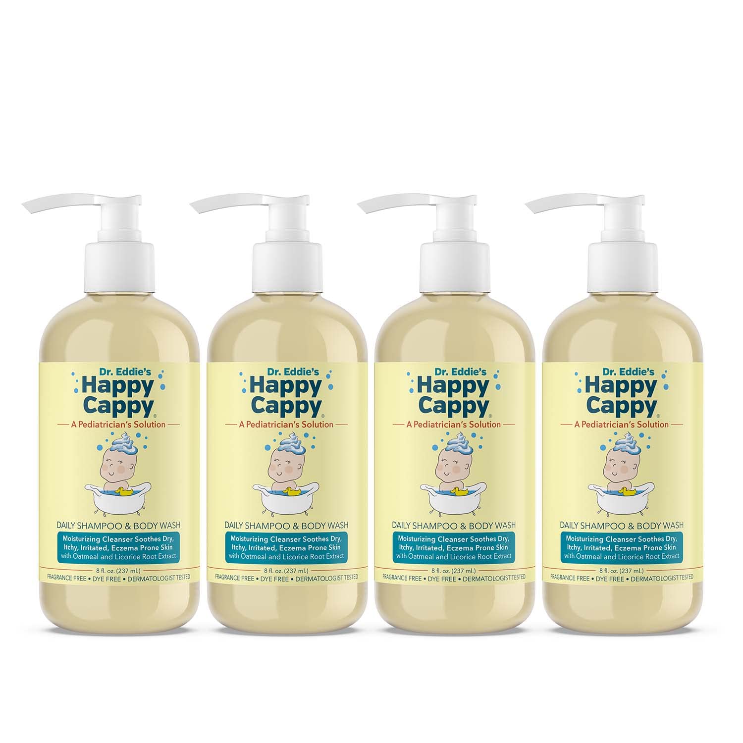 Amazon.com : Happy Cappy Baby Shampoo and Body Wash - Eczema Body Wash ...