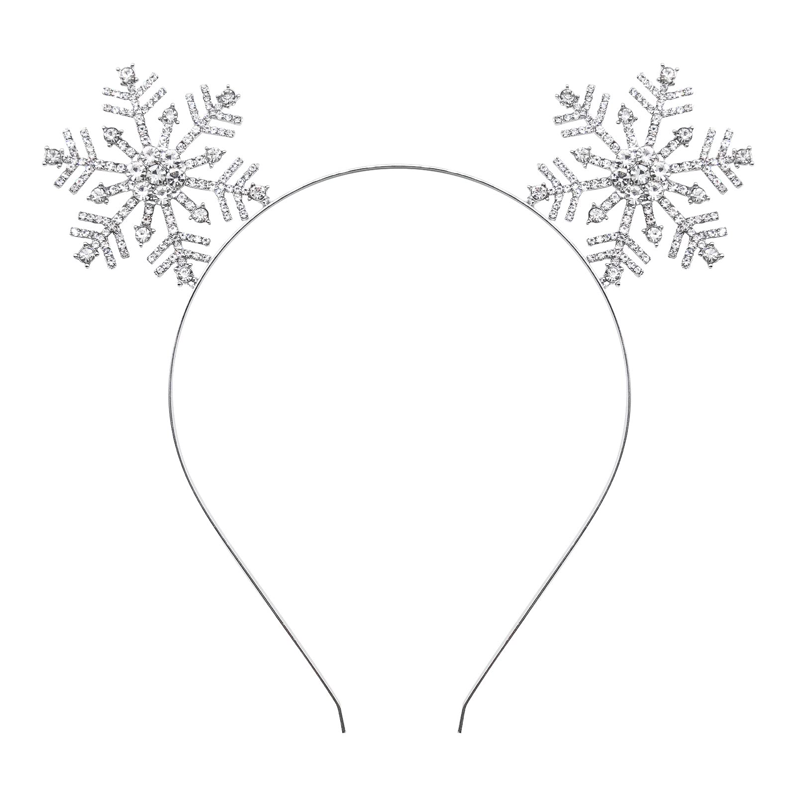 Amazon.com: Christmas Headbands for Women Girls - Rhinestone Snowflake ...