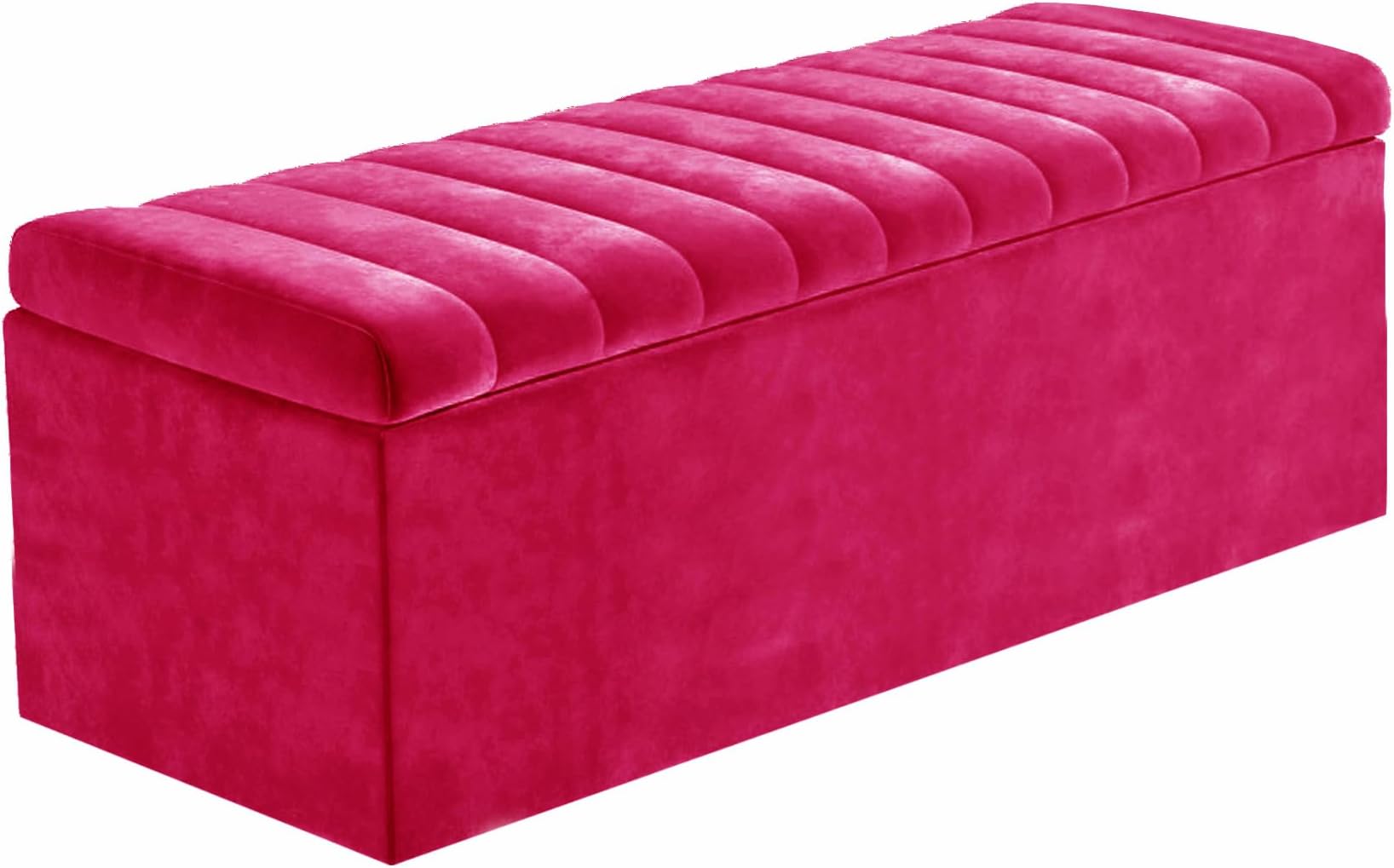 Ottoman Storage Box - Lined Striped Ottoman Box - Plush Velvet ...