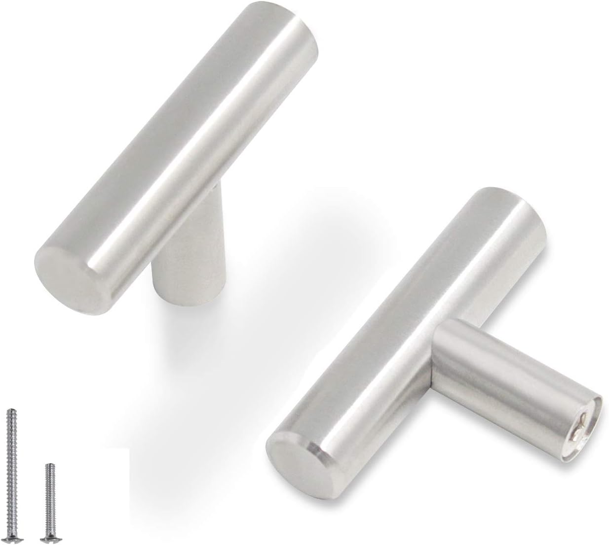 25 Pack T Bar Kitchen Cabinet Handle Stainless Steel Single Hole Door ...