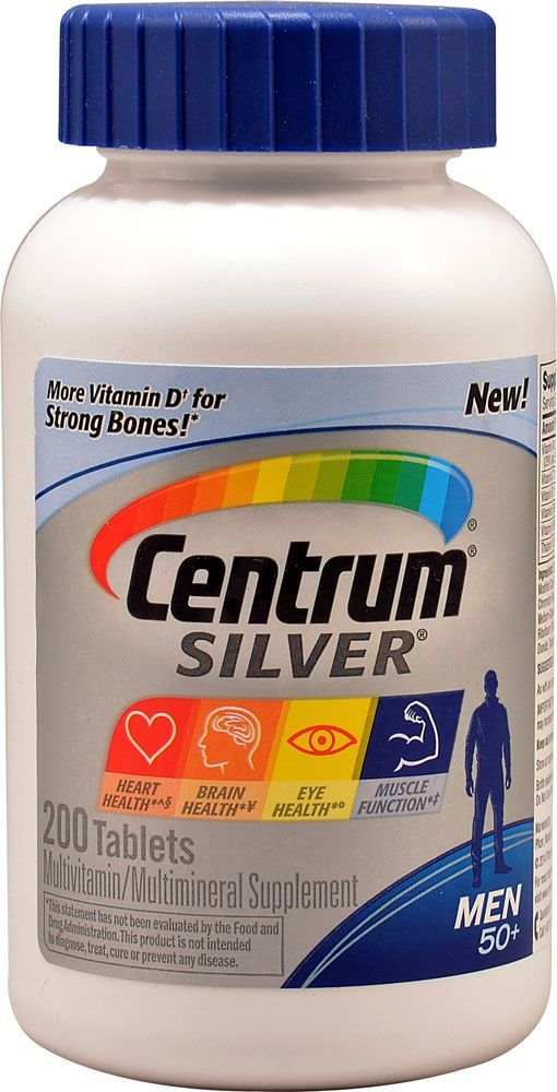Buy Centrum Ultra Mens Silver Multi/Multimineral Supplement, s 200 s ...