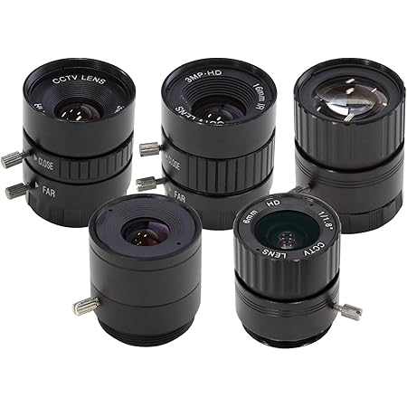 Arducam 35 mm F1.6 spiegelloses C-Mount-Objektiv für Raspberry Pi HQ ...