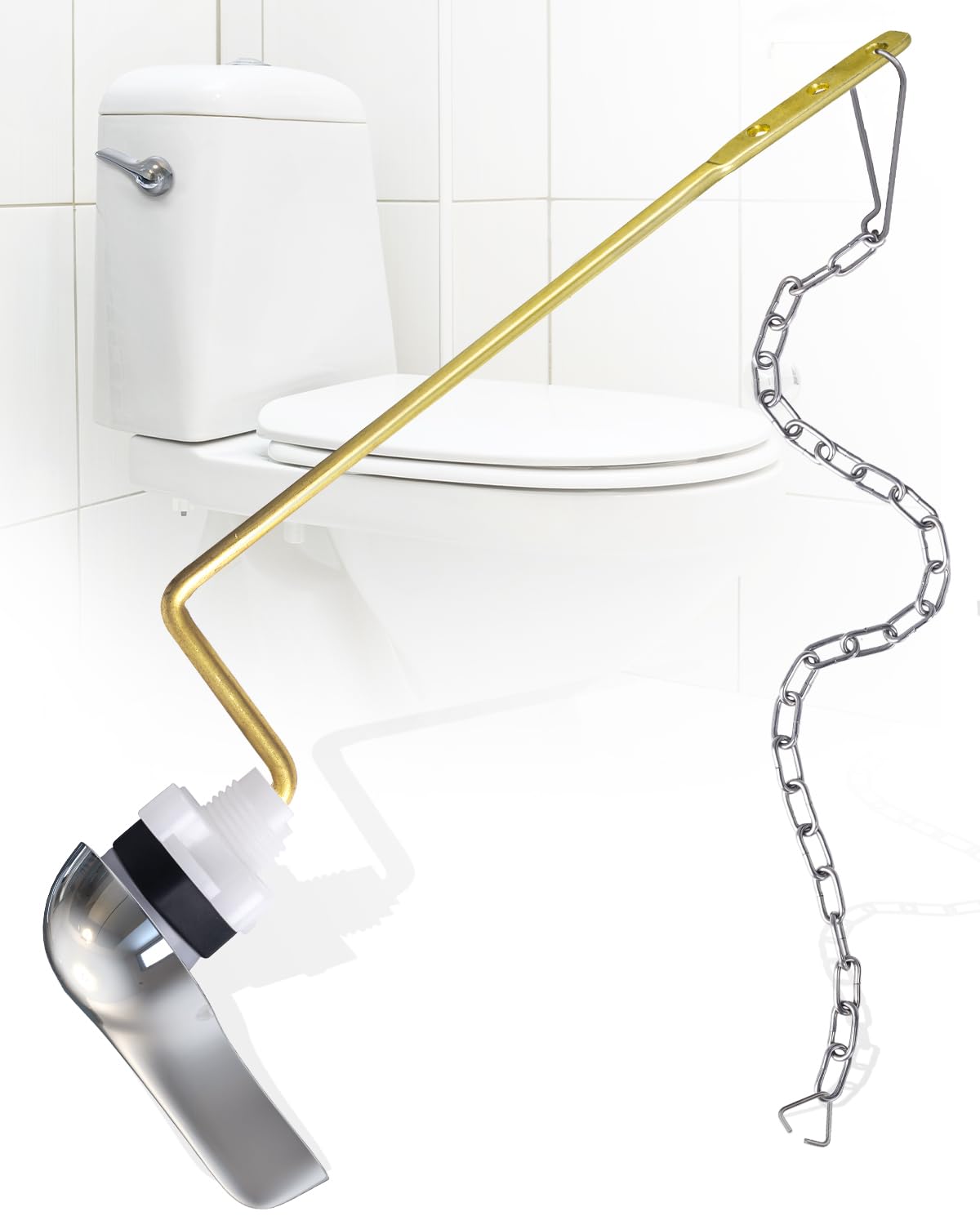 Universal Toilet Handle Replacement Kit Side Mount Toilet Flush Handle ...