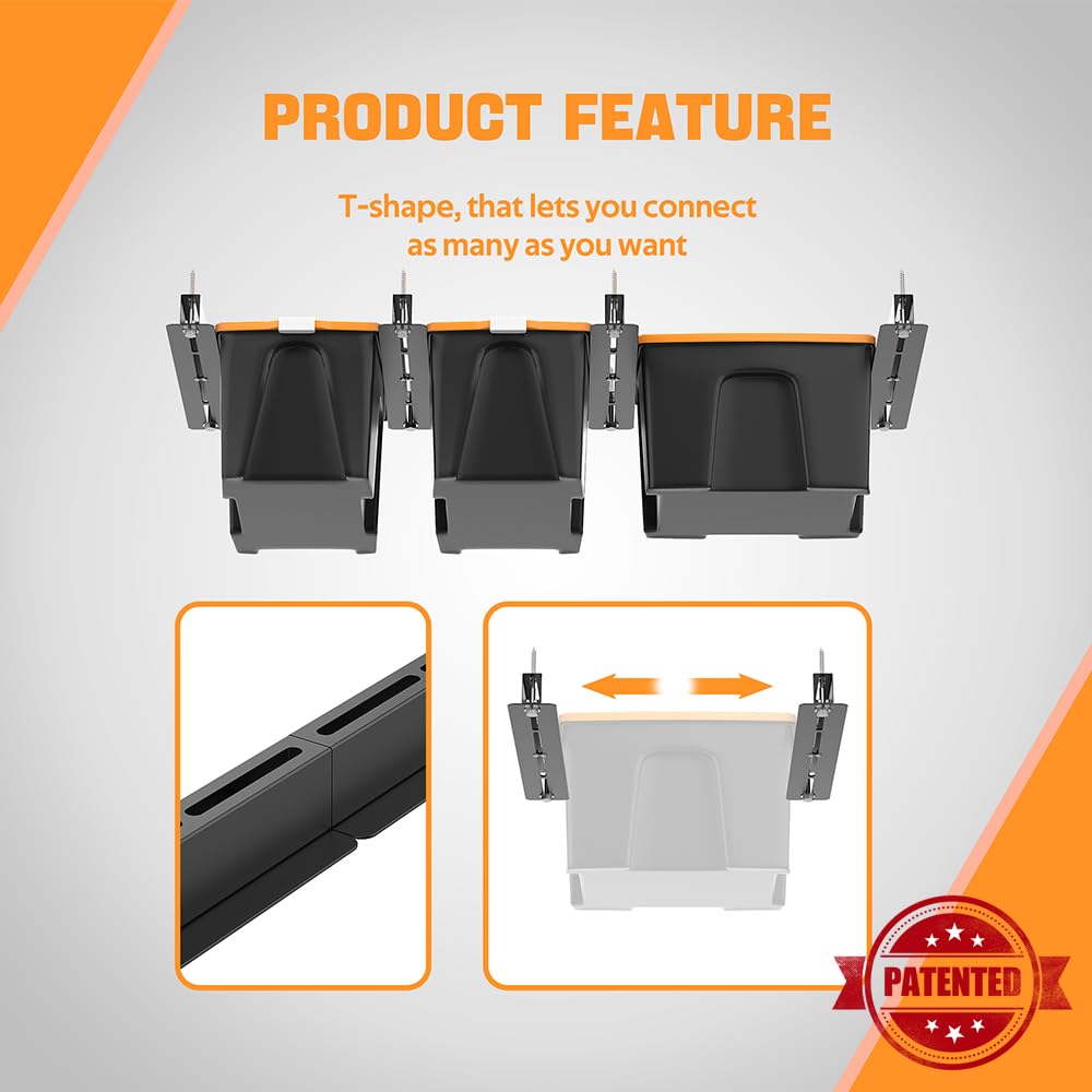 Snapklik.com : Ultrawall Ceiling Storage Racks For Bins, Overhead ...