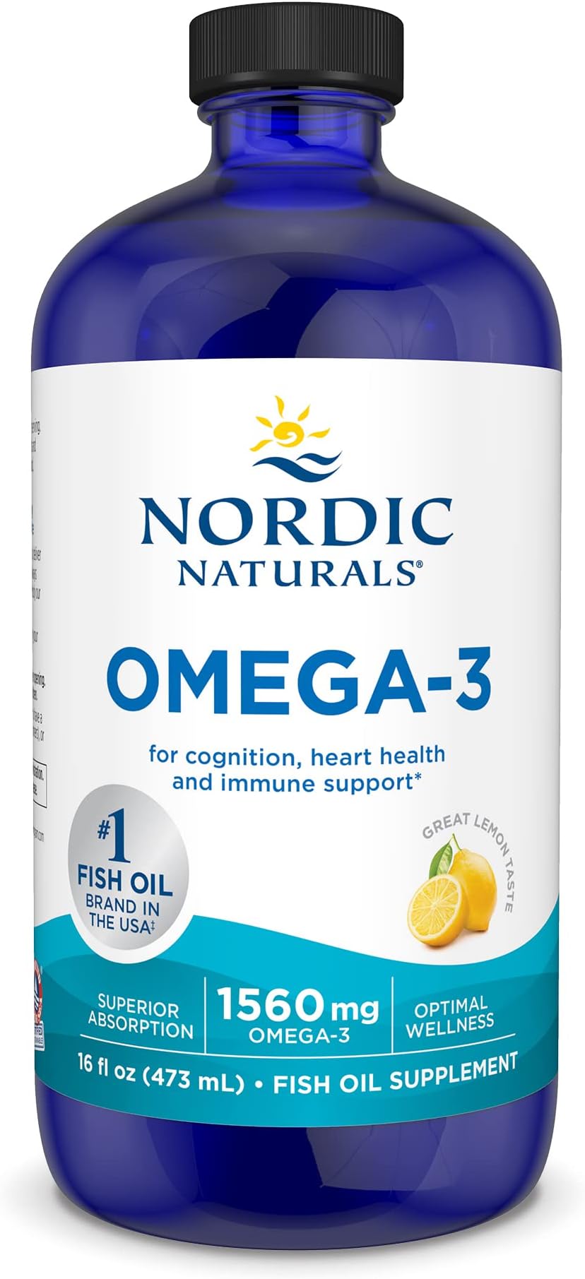 Amazon.com: Nordic Naturals Omega-3, Lemon Flavor - 16 oz - 1560 mg ...
