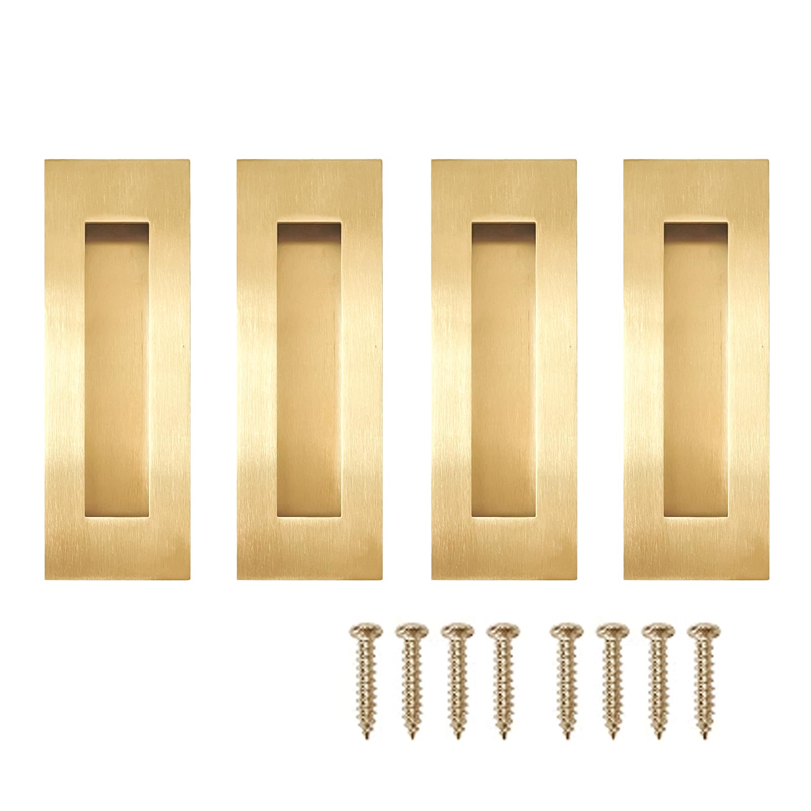 Amazon.com: Recessed Finger Flush Pulls - Hadnles Fit Wardrobe Doors ...