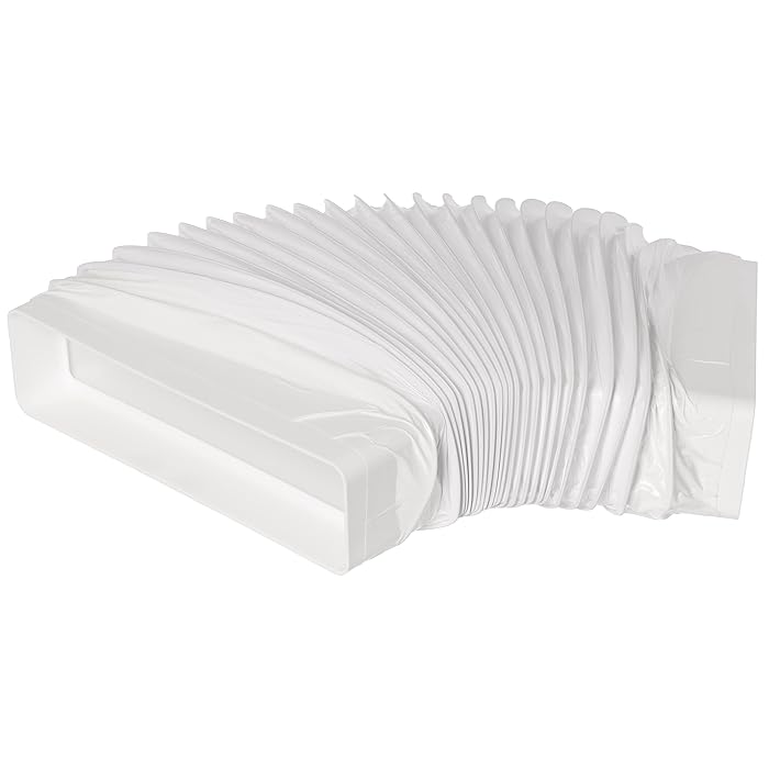 Buy 220 x 55 mm / 0.5 m PVC Flex Duct with Connector - Ventilation Hose ...