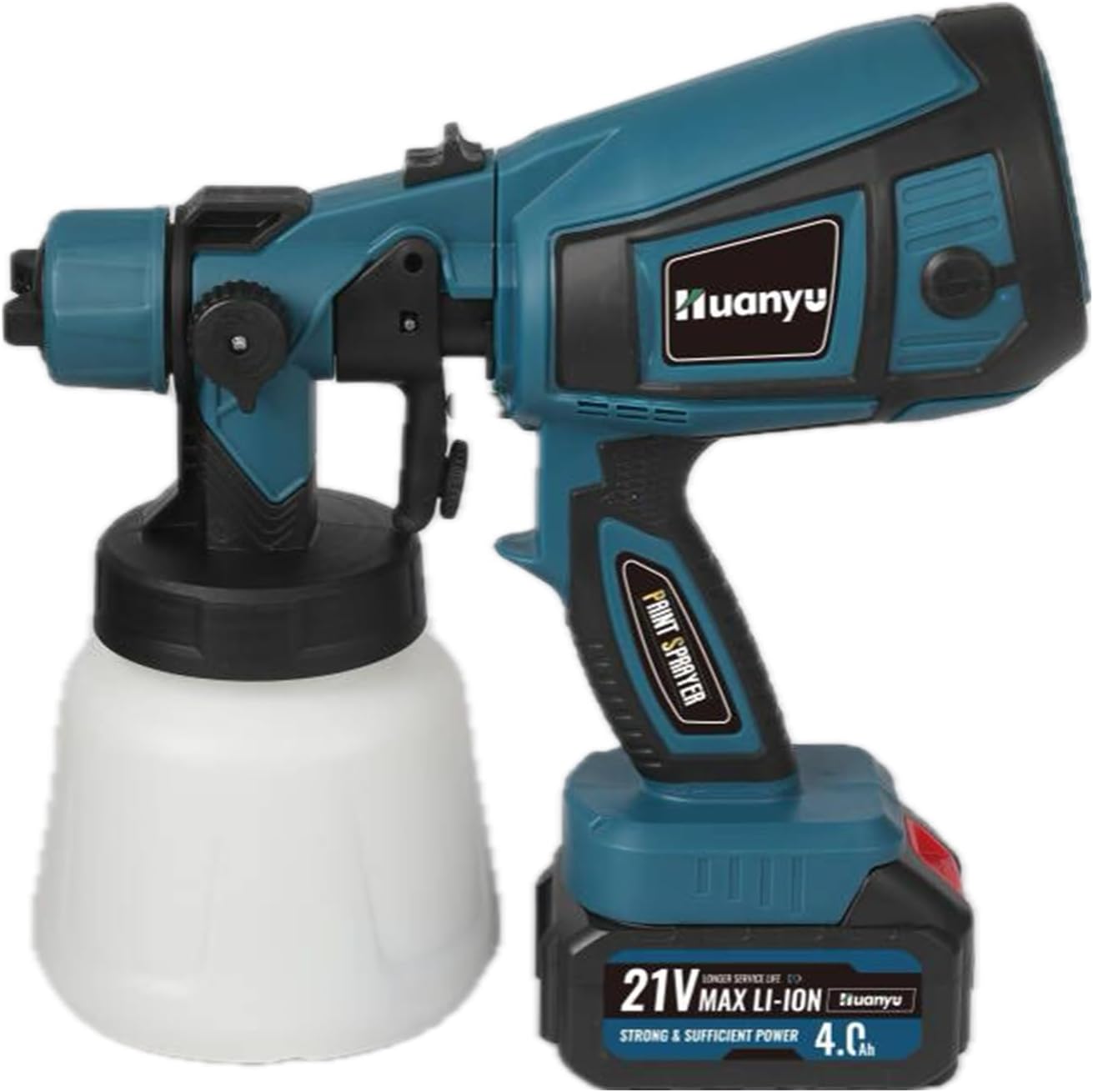 Amazon.com : Huanyu Cordless Paint Sprayer 2 * 21V 4.0Ah Batteries 5 ...