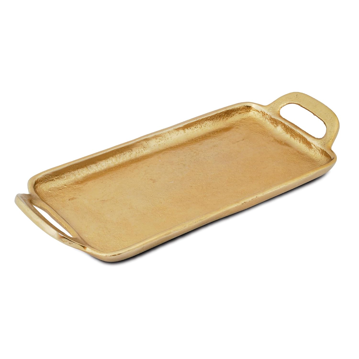 10Club Textured Gold Metal Tray - 1 Pc | Elegant and Durable Serveware ...
