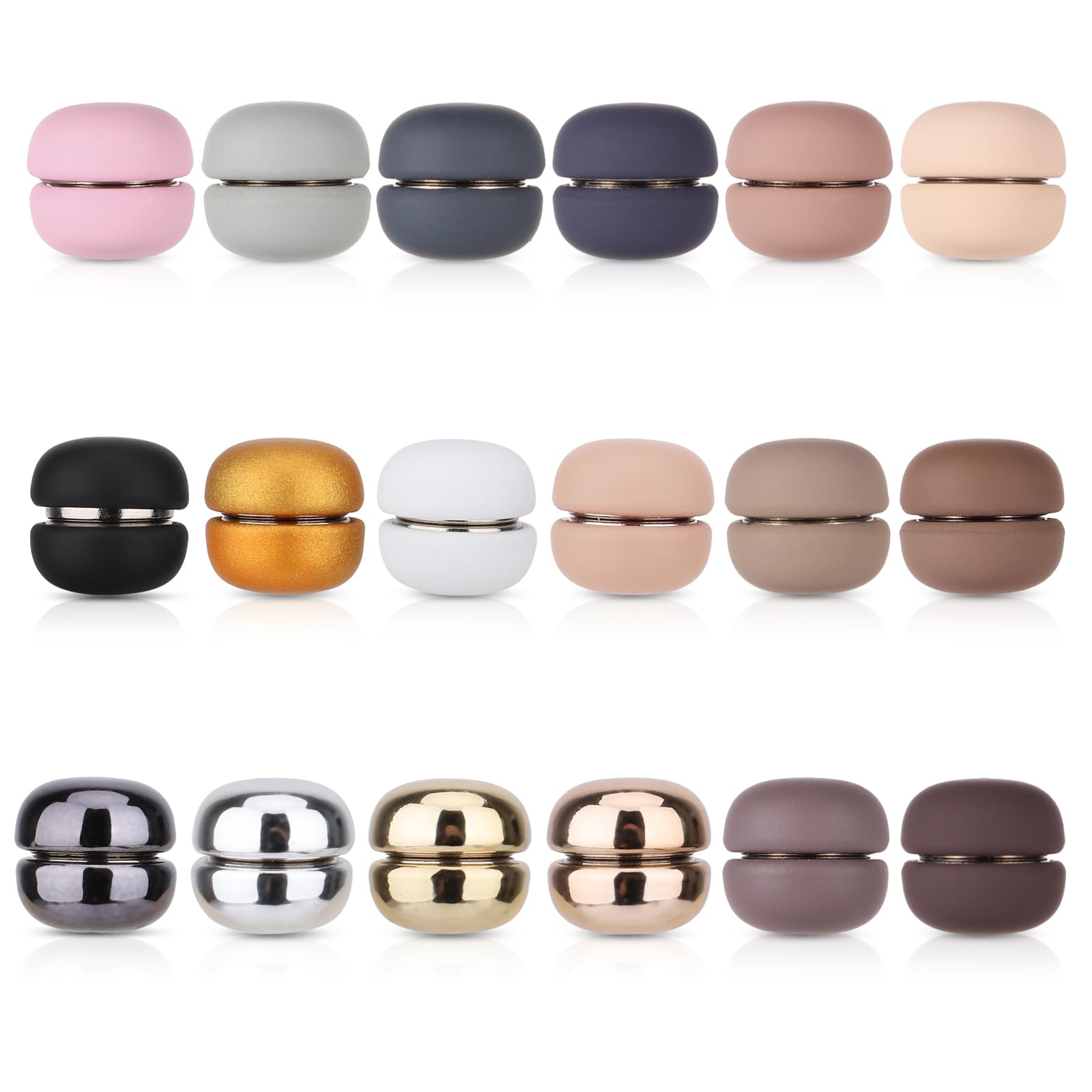 Amazon.com: 18 Pairs Hijab Magnets Pins, Magnetic Buttons for Clothing ...