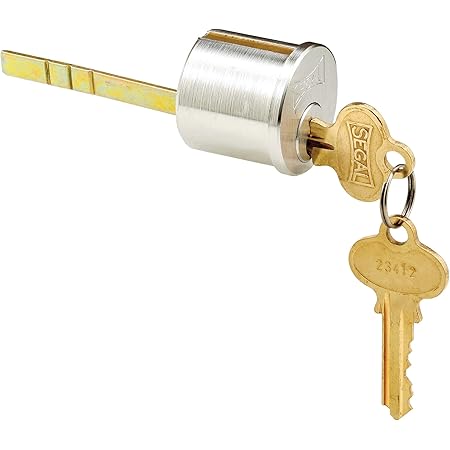 Segal SE 70003 Brass Key Lock Cylinder, Chrome Finish - Screen Door ...