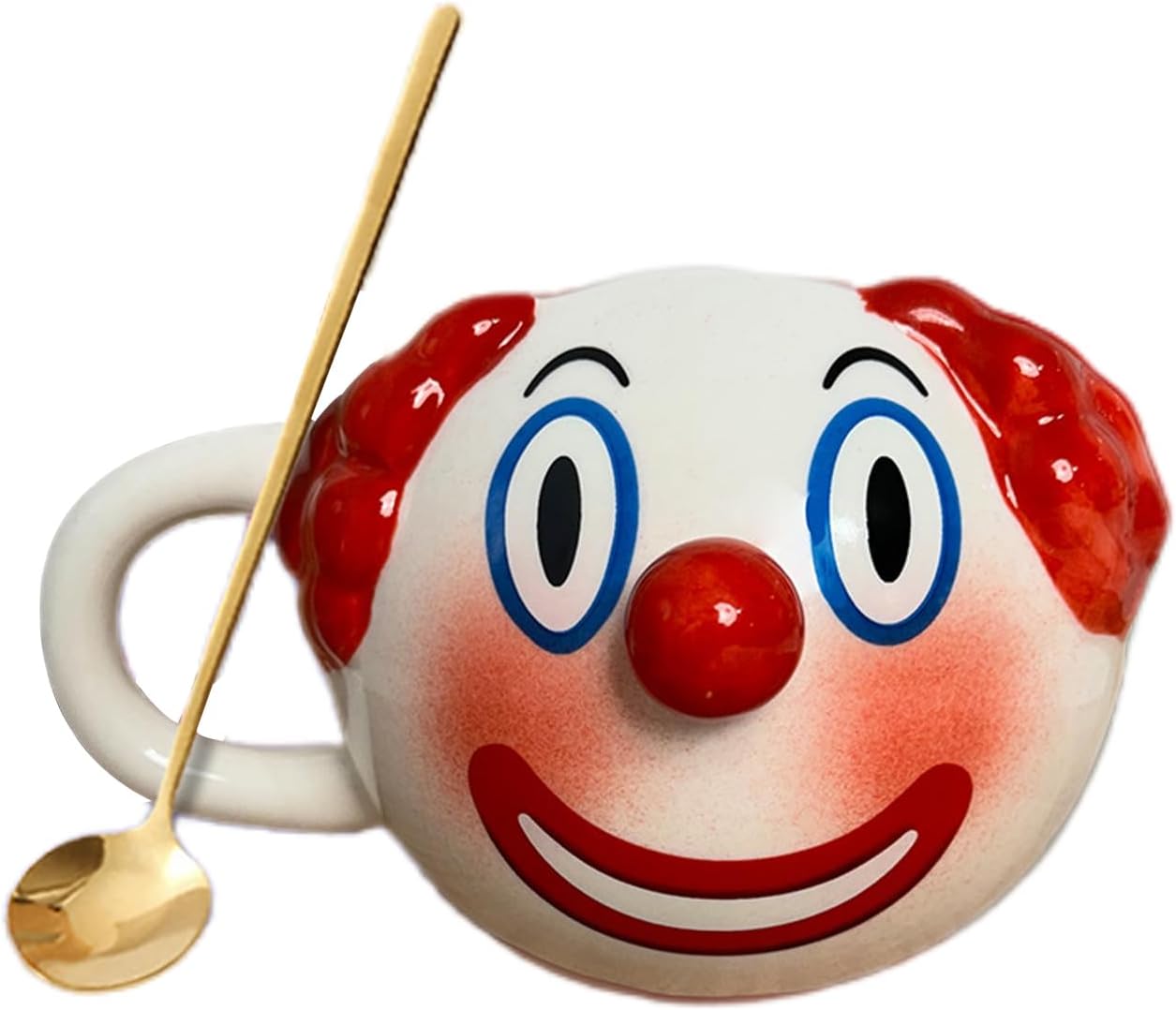 Amazon.com: AKV Cute Clown Coffee Mug Halloween Joker Statue Mug Funny ...