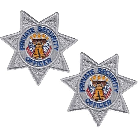 Amazon.com: 2 Pack - Security Guard, Officer Shoulder Patch, American ...