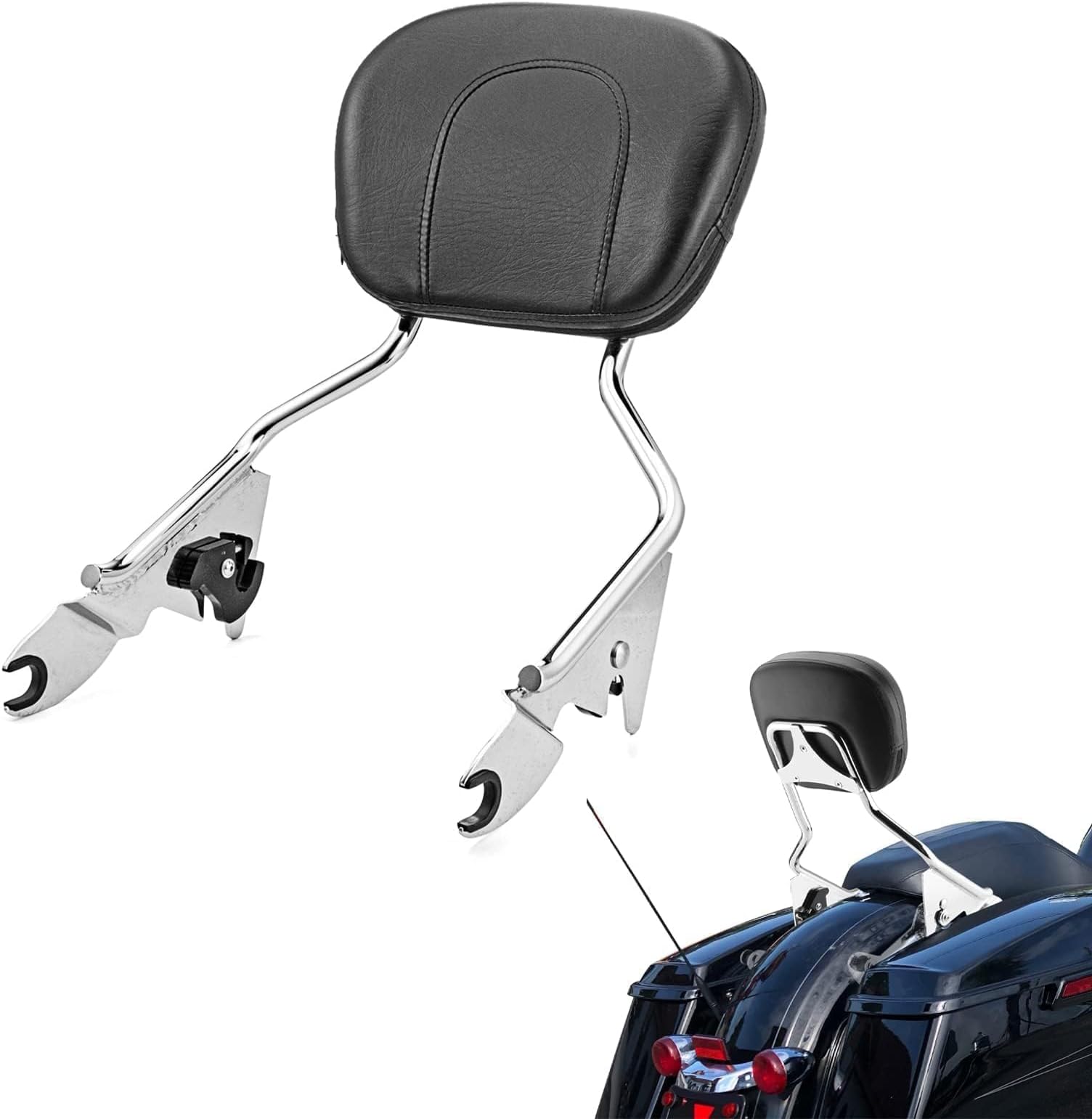 Amazon.com: Kojem Detachable Backrest Sissy Bar Compatible with 1997 ...