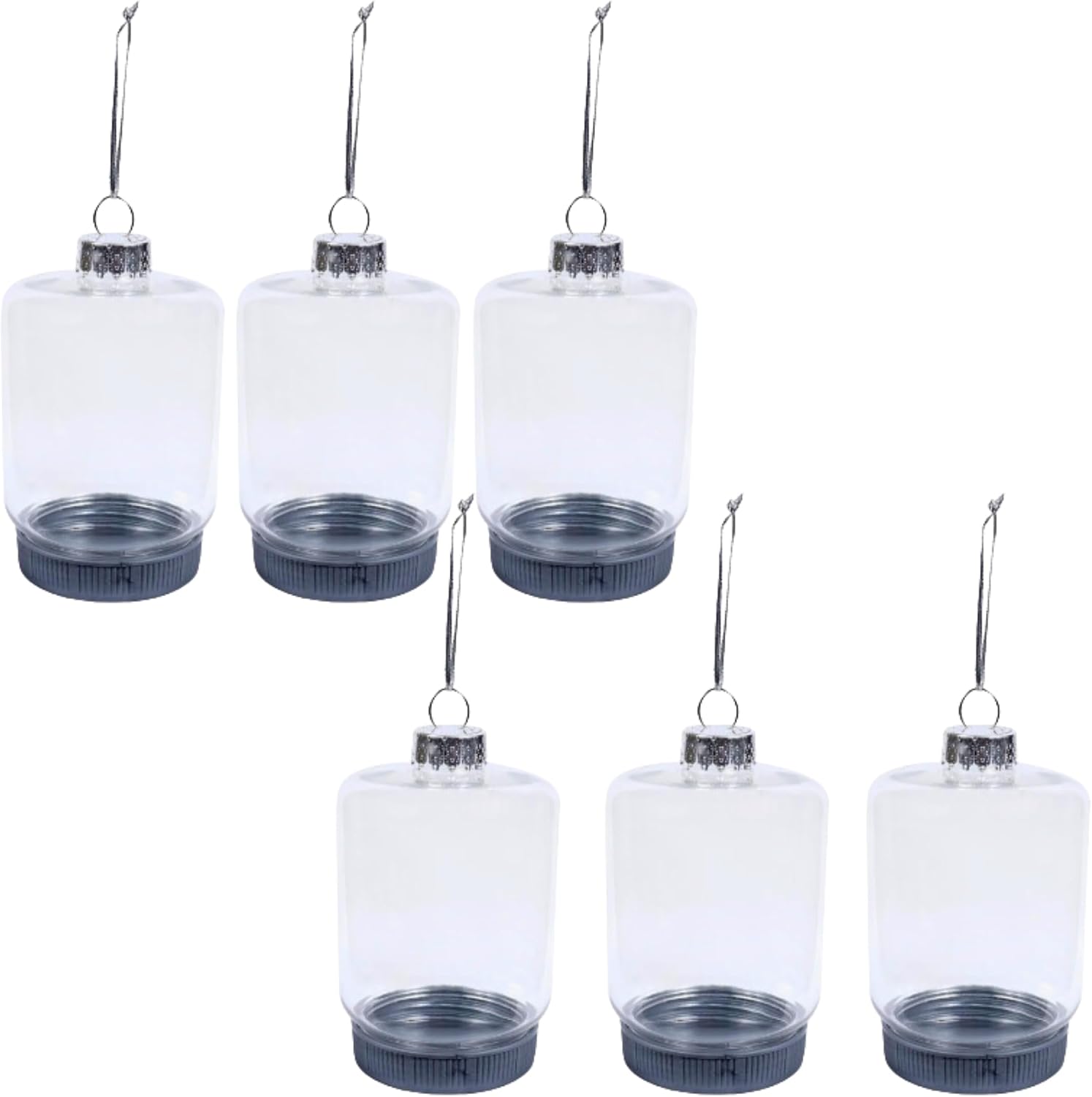 Amazon.com: BFL Christmas DIY Plastic Pint Jar Ornaments, 4.375x2.5 ...
