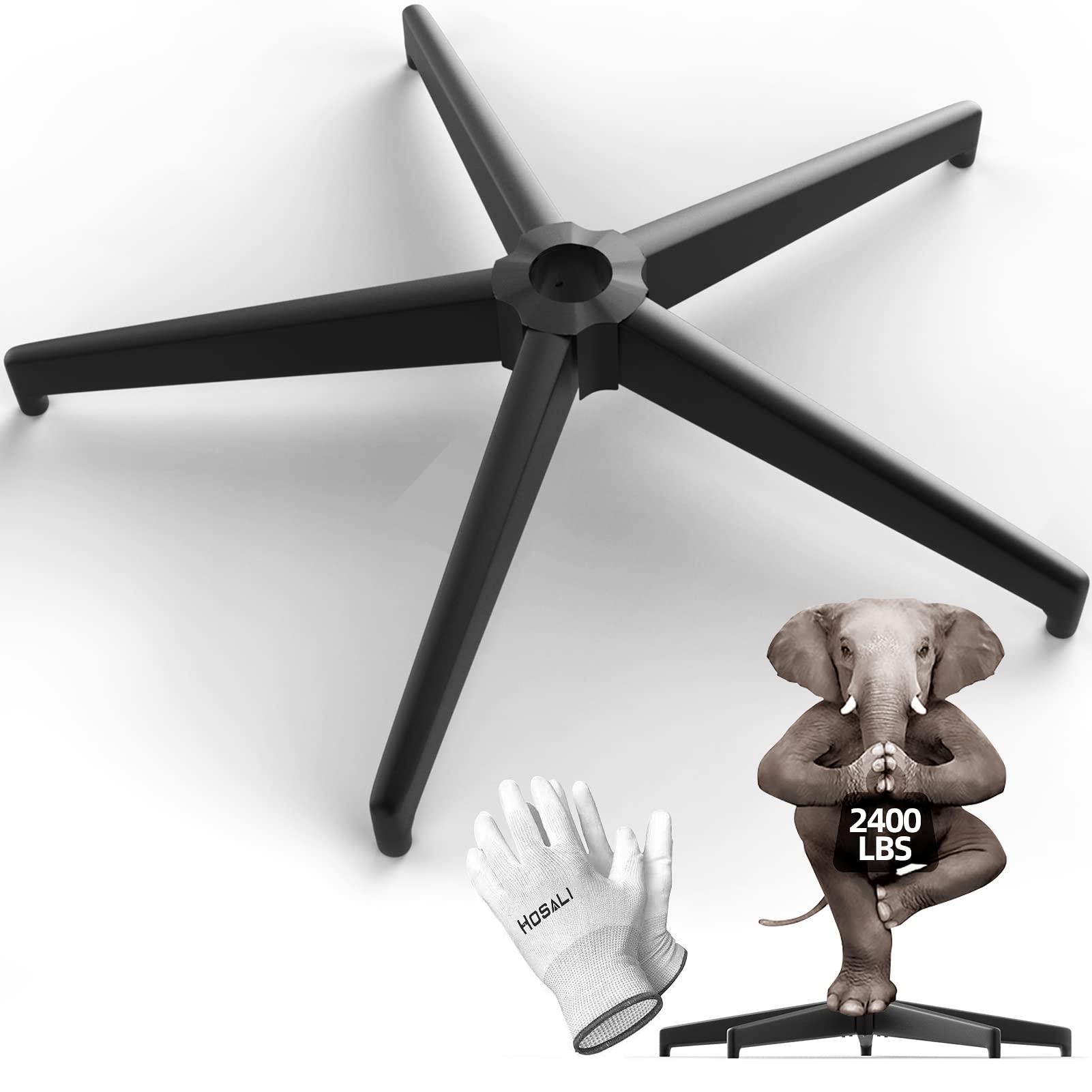 Snapklik.com : Office Chair Base-Office Chair Replacement Parts Heavy ...