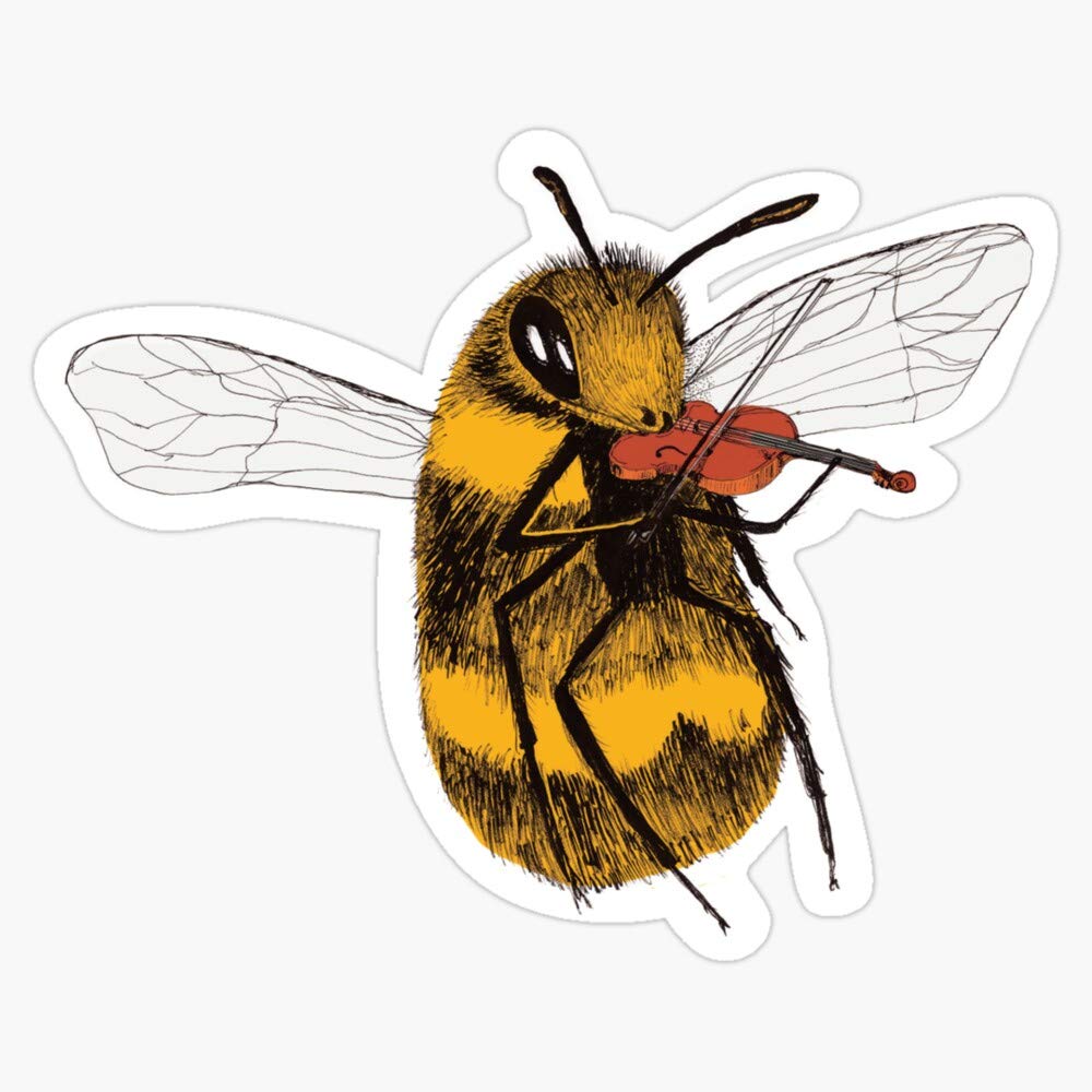 Amazon.com - Talented Bee Vinyl Waterproof Sticker Decal Car Laptop ...