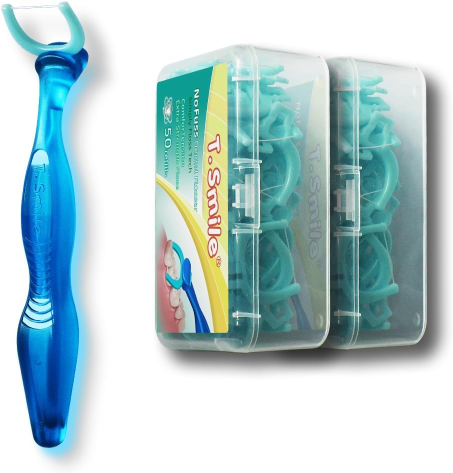 T.Smile Evolutionary Clean Dental Flossers, Kit of Mid-length Handle(s ...