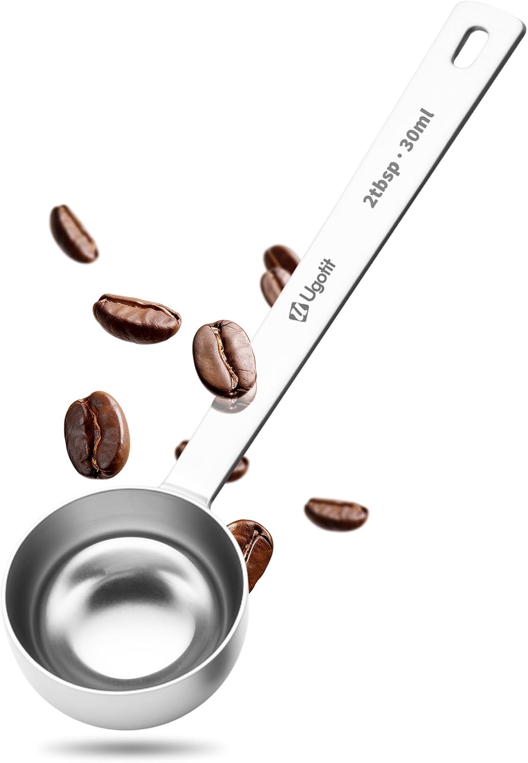 Amazon.com: Ugotit Coffee Scoop for Ground Coffee 2 Tbsp- 304 Stainless ...