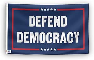 Amazon.com : Defend Democracy Political Statement Flag - 3x5 ft High ...