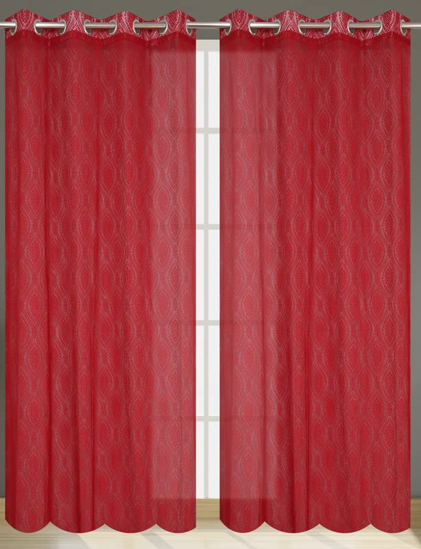 Buy FABREEVA Heavy Polyester Glittering Tissue Net Dhamas Semi ...