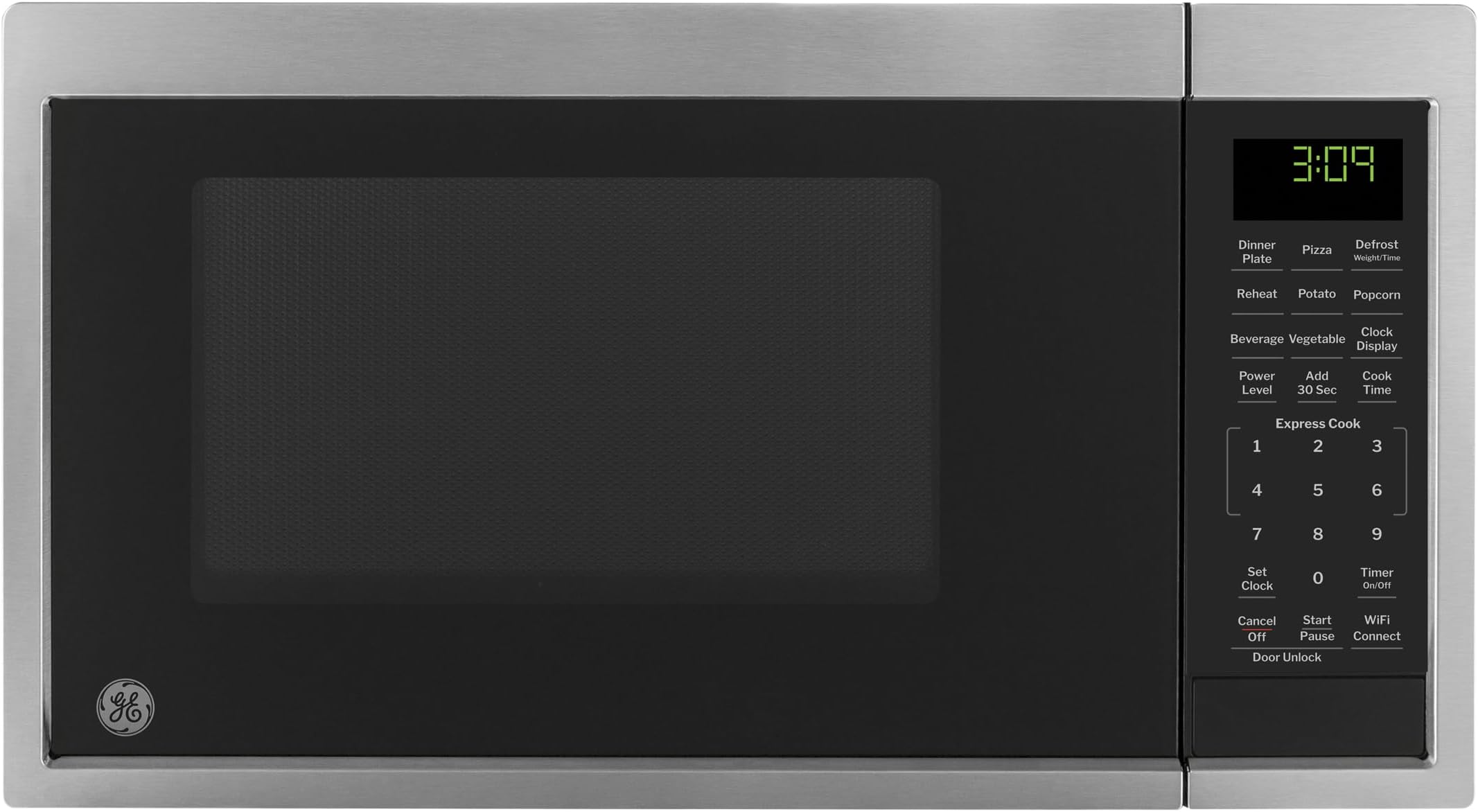 Amazon.com: GE GCST09U1WSS Smart Countertop Microwave Oven, Scan-to ...