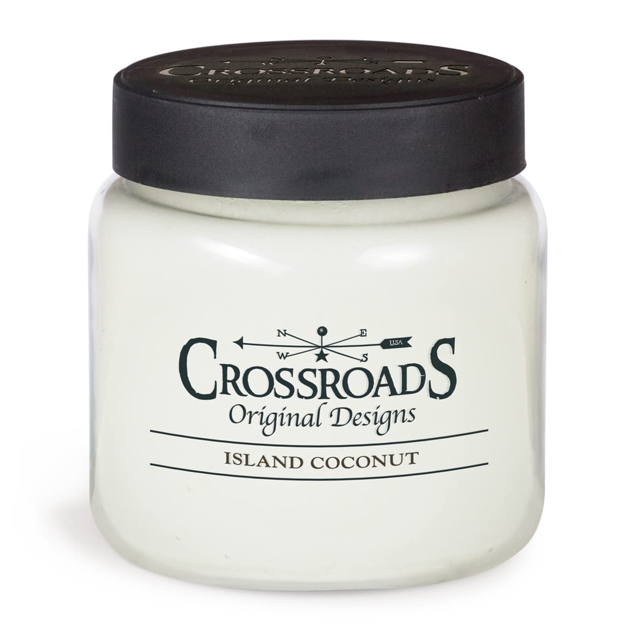Amazon.com: Crossroads Island Coconut, Candle, 16 Ounce : Home & Kitchen