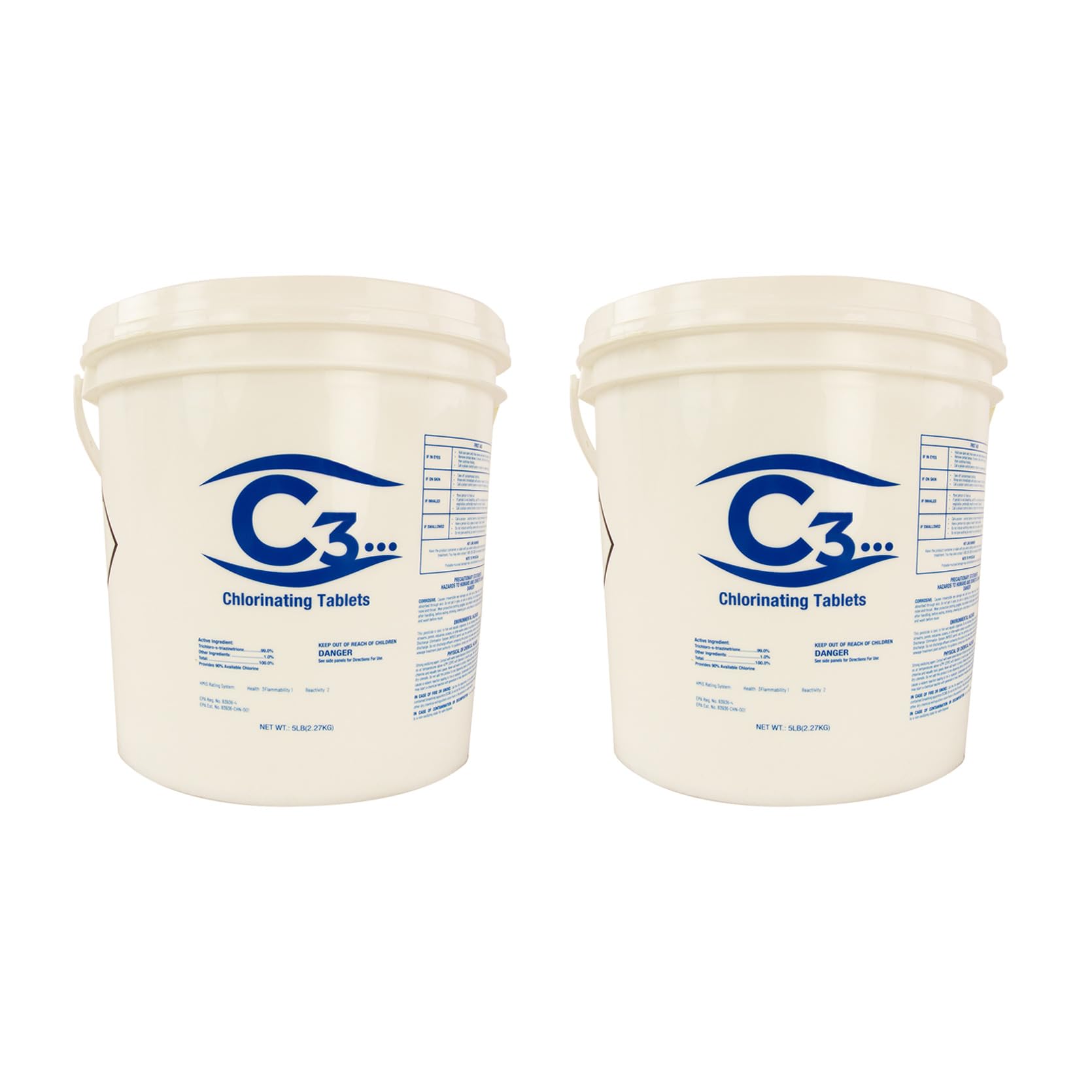 Amazon.com : C3 3" Stabilized Chlorine Tablets for Swimming Pools ...