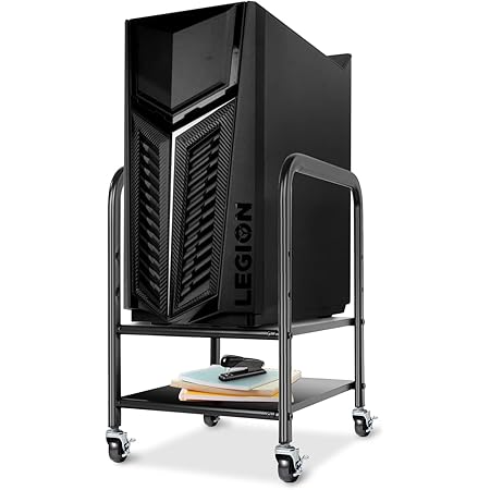 Amazon.com: Computer Tower Stand CPU Tower Cart, 360Tronics Adjustable ...