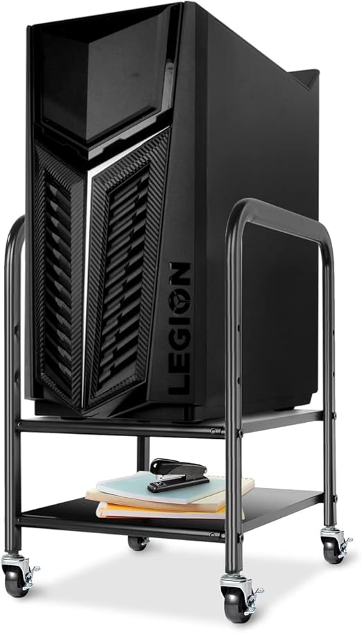 Amazon.com: Computer Tower Stand CPU Tower Cart, 360Tronics Adjustable ...