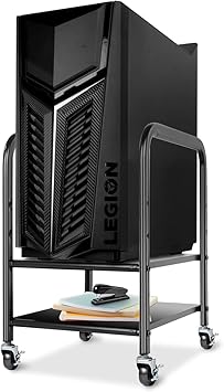 Amazon.com: Computer Tower Stand CPU Tower Cart, 360Tronics Adjustable ...