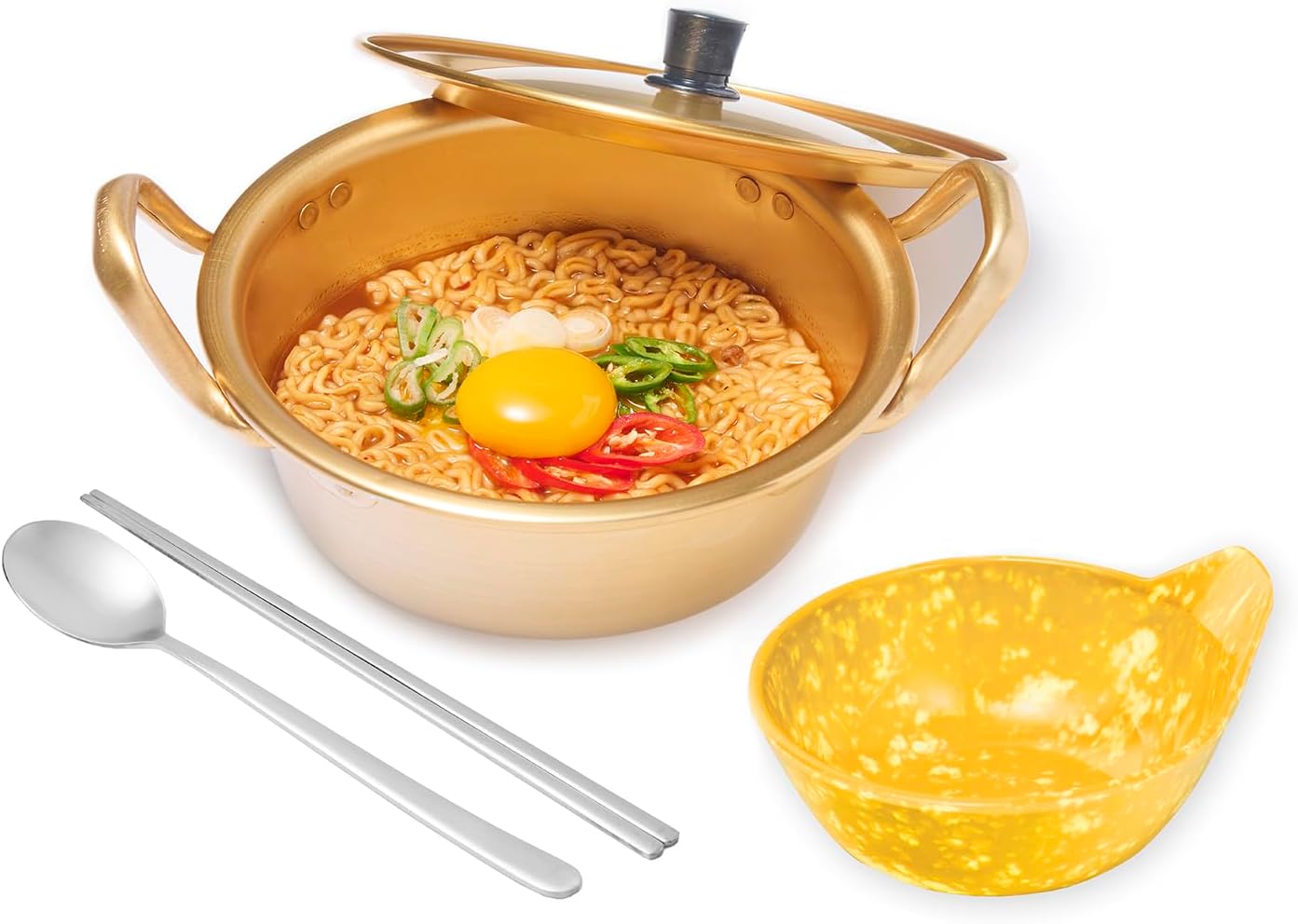 Amazon.com: Korea Noodle Pot/Hot Shin Ramyun Aluminum Pot 6.3"(16cm ...