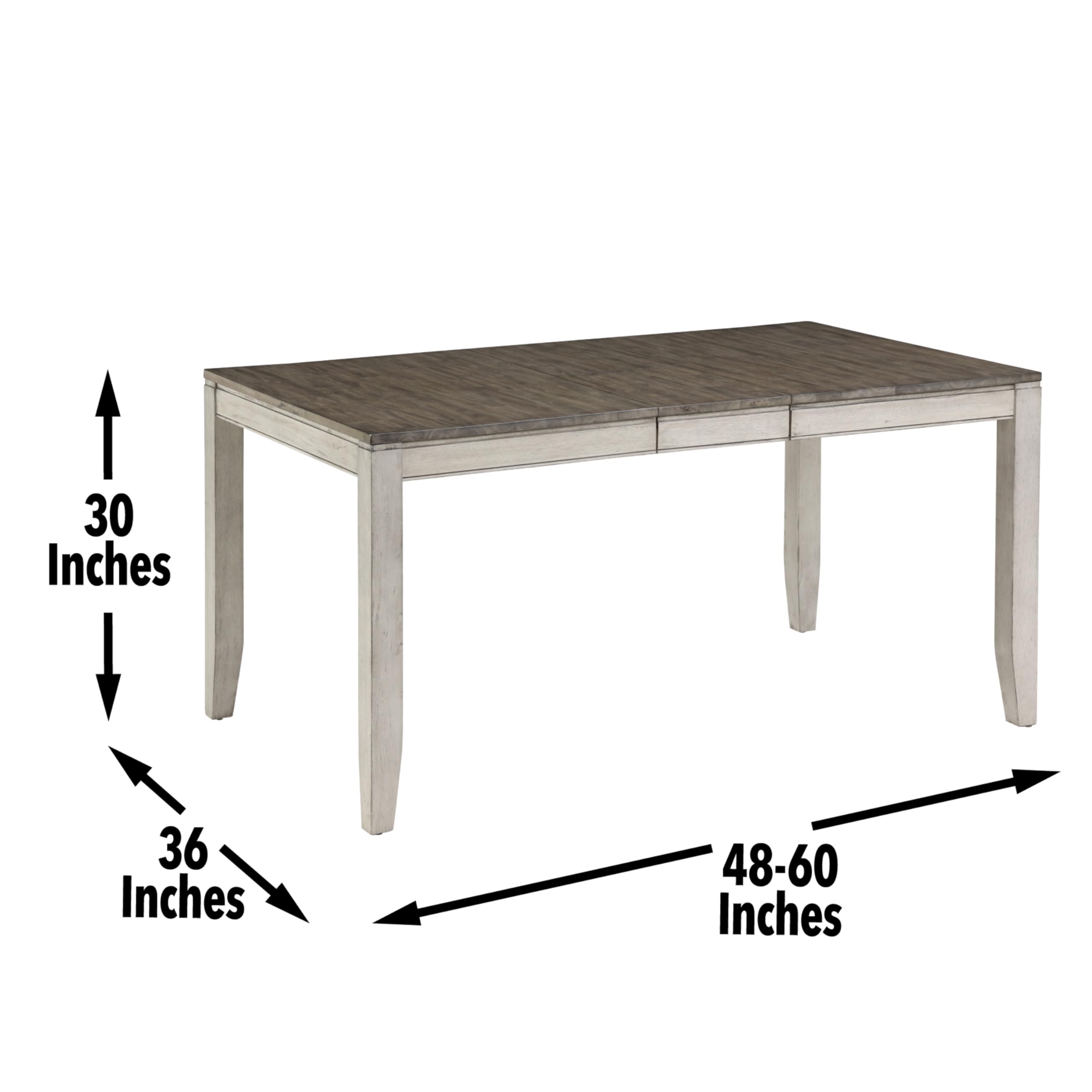 Steve Silver Co Abacus Dining Finish, Insertable 12-inch Butterfly Leaf ...