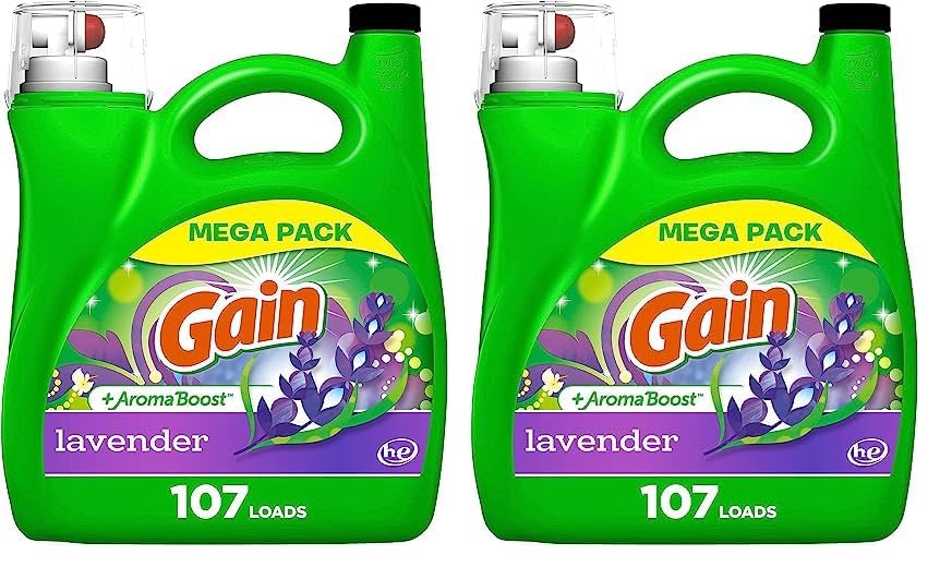 Amazon.com: Gain + Aroma Boost Laundry Detergent Liquid Soap, Lavender ...