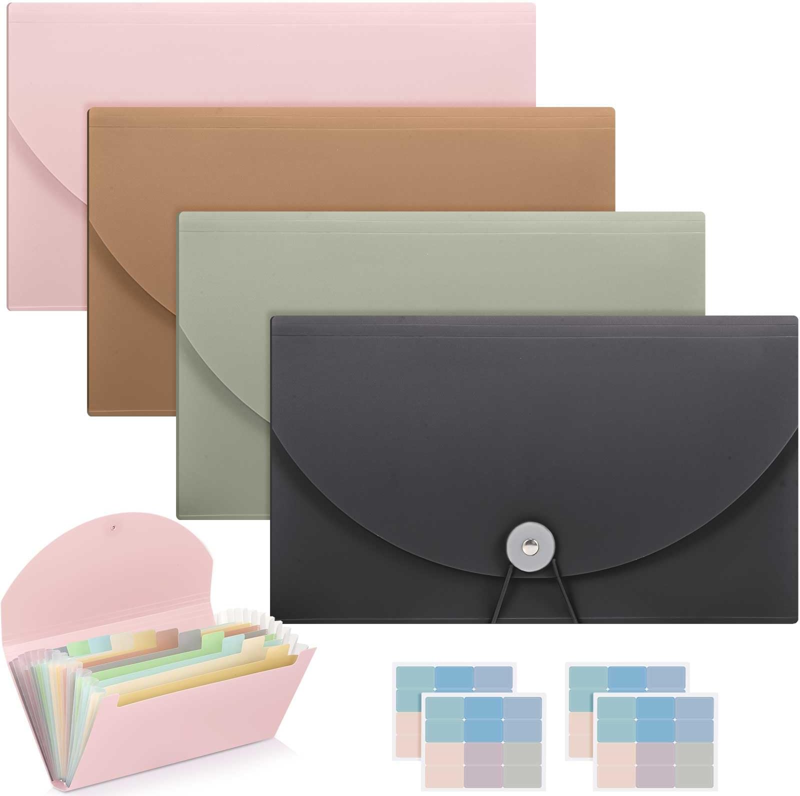 Amazon.com : BTSKY Expanding File Folder -13 Pockets Small Accordion ...