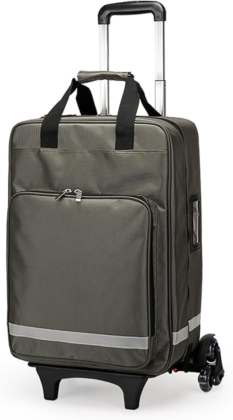 Rolling Medical Bag with Wheels, Portable First Aid Kit Bag, with ...