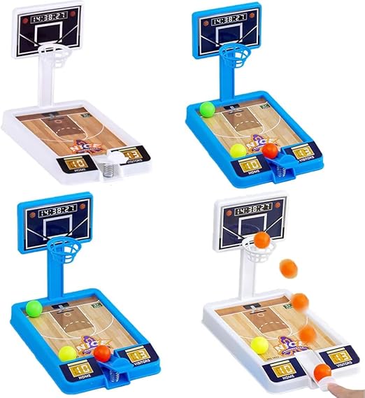 Amazon.com: 4 Pack Tabletop Basketball Game Toys, Basketball Party ...