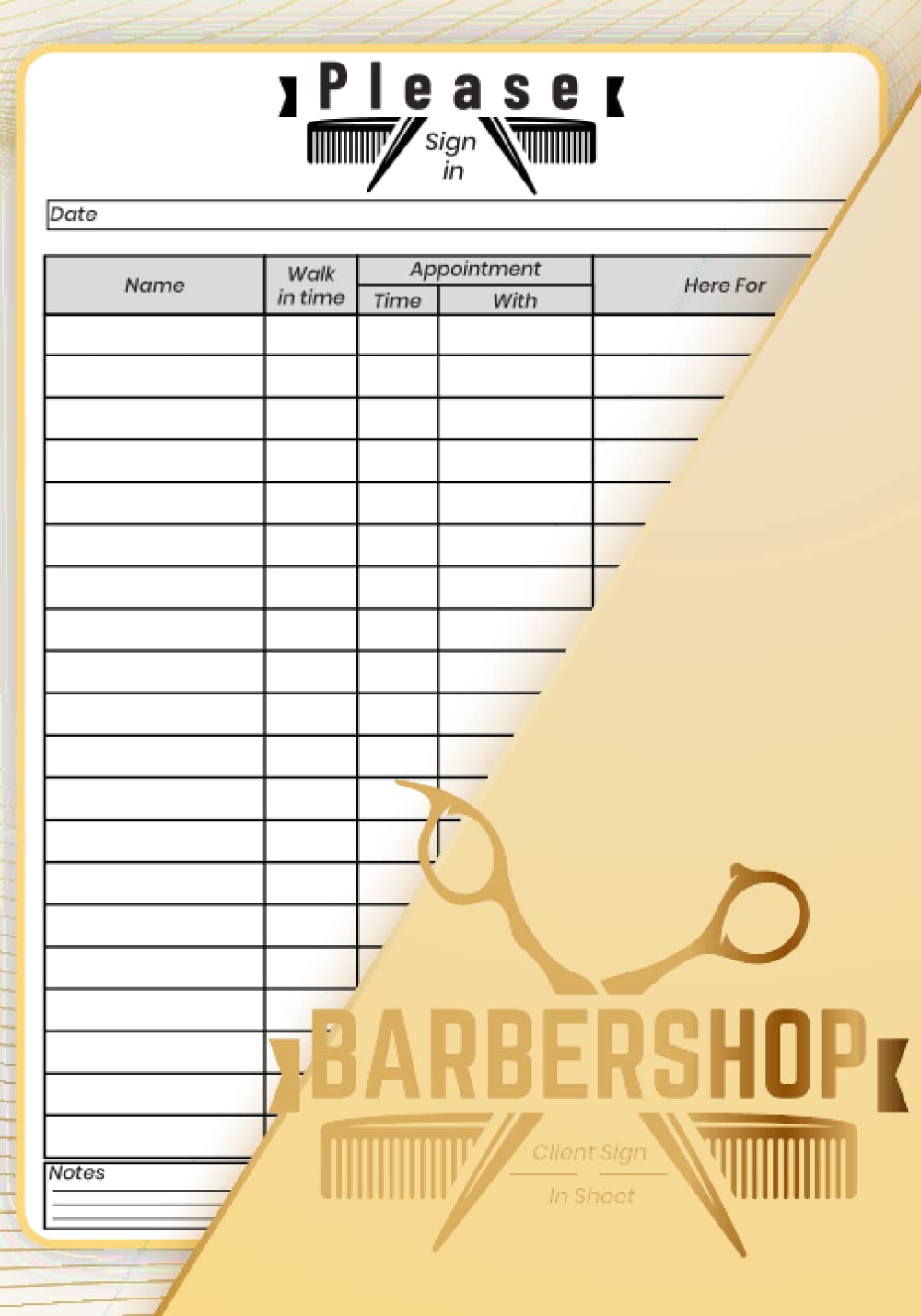 Amazon.com: Barbershop Client Sign In Book: Track Your Clients ...