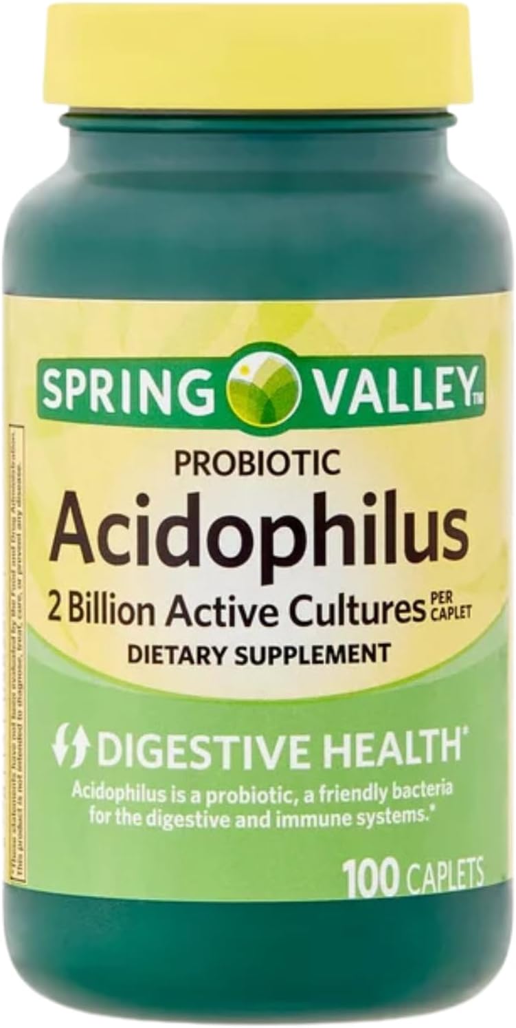 Amazon.com: Spring Valley Probiotic Acidophilus Dietary Supplement, 30 ...